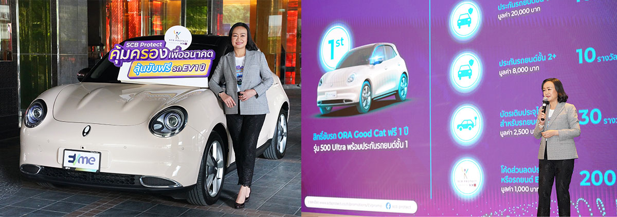 SCB Protect คุ้มครองเพื่ออนาคต ลุ้นขับฟรีรถ EV 1 ปี