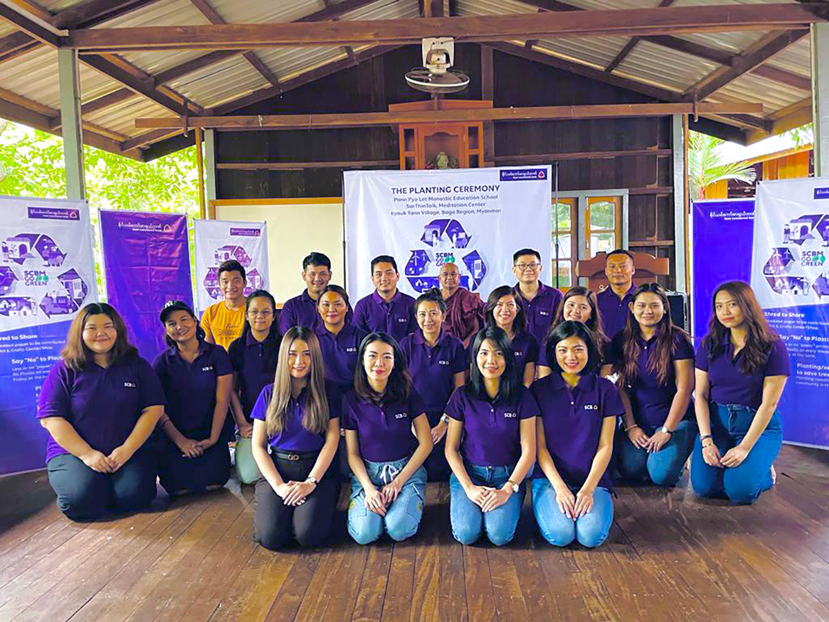 SCB Myanmar supports the community in a charity project for environment