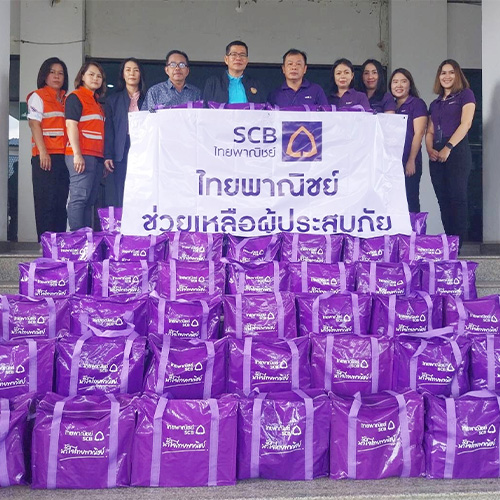 SCB donates disaster relief packages to aid flood victims in Sukhothai ...