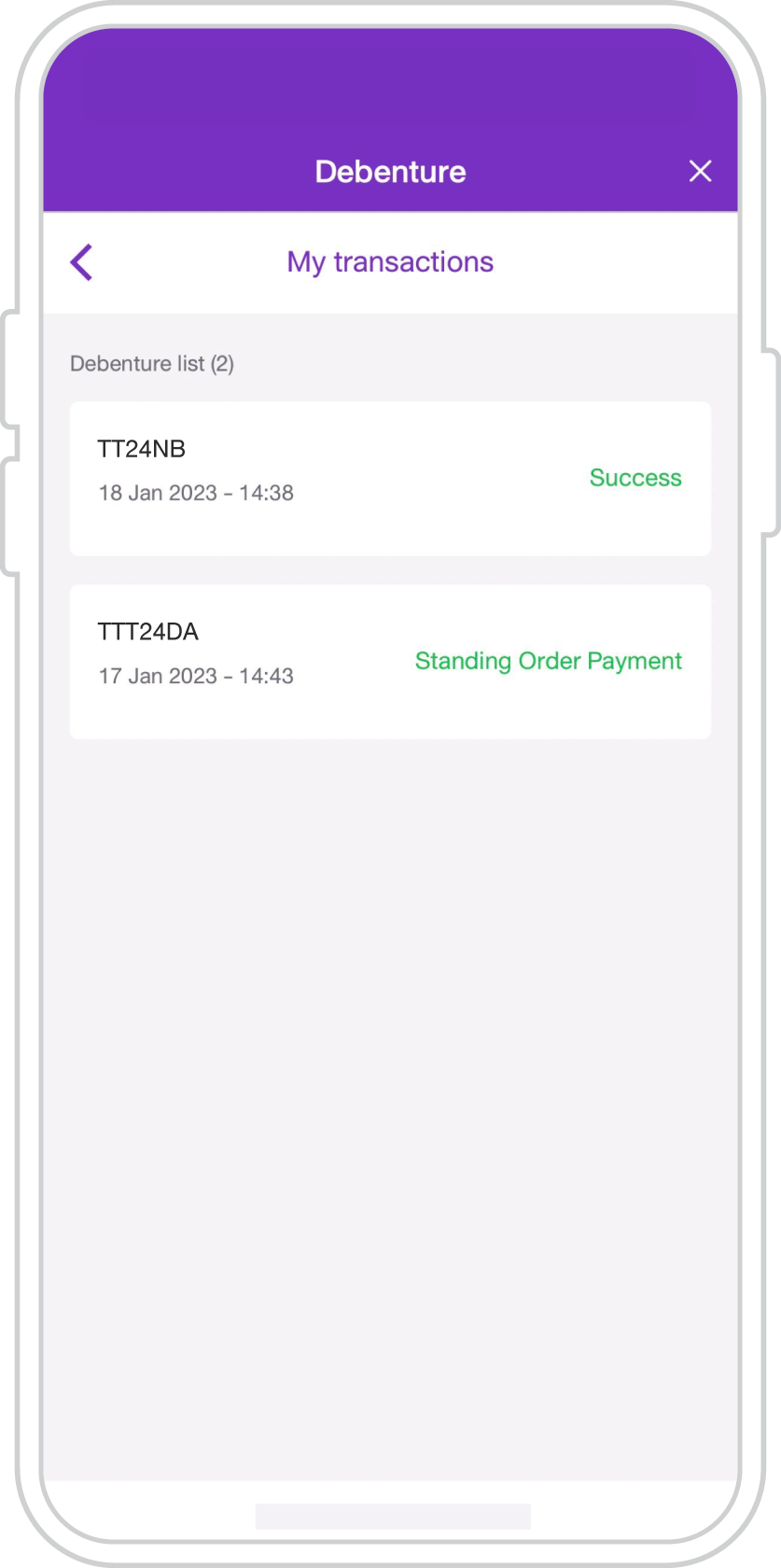 Debenture Subscription and Debenture Deposit in the EASY-D Debenture ...
