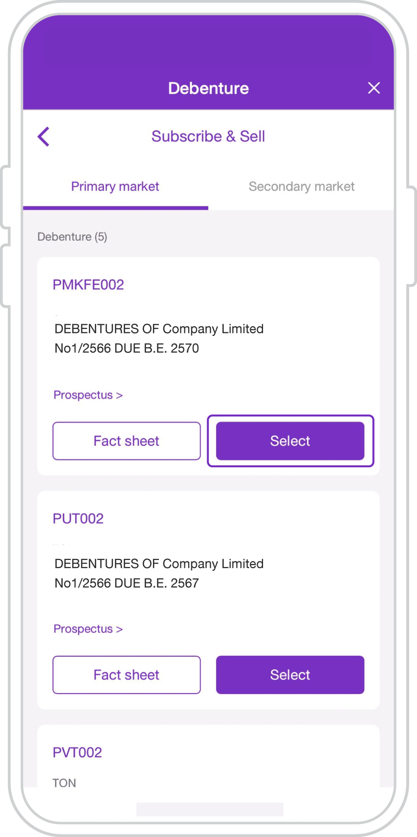 Debenture Subscription and Debenture Deposit in the EASY-D Debenture ...
