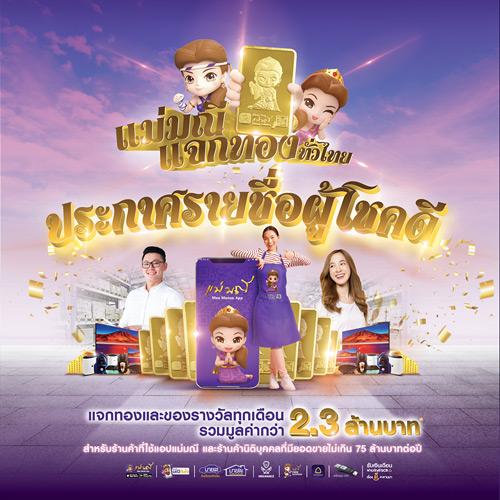 ประกาศรายชื่อผู้โชคดี